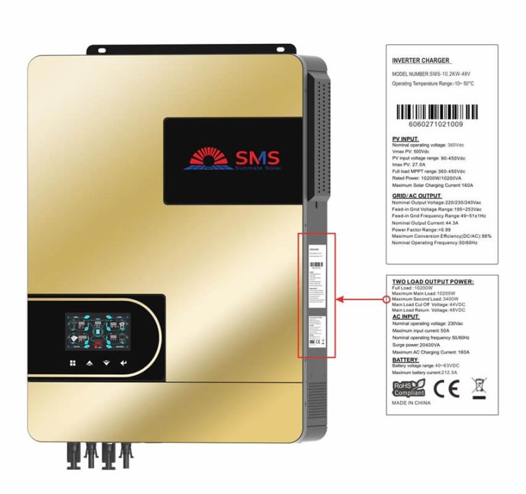 SMS 10.2KVA 48V Hybrid Inverter – Solar Mall